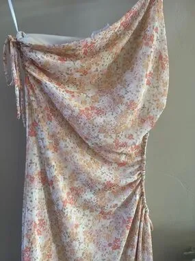 Sage | Dresses | Sage The Label Floral Maxi Dress In Peach Yellow Cream ...